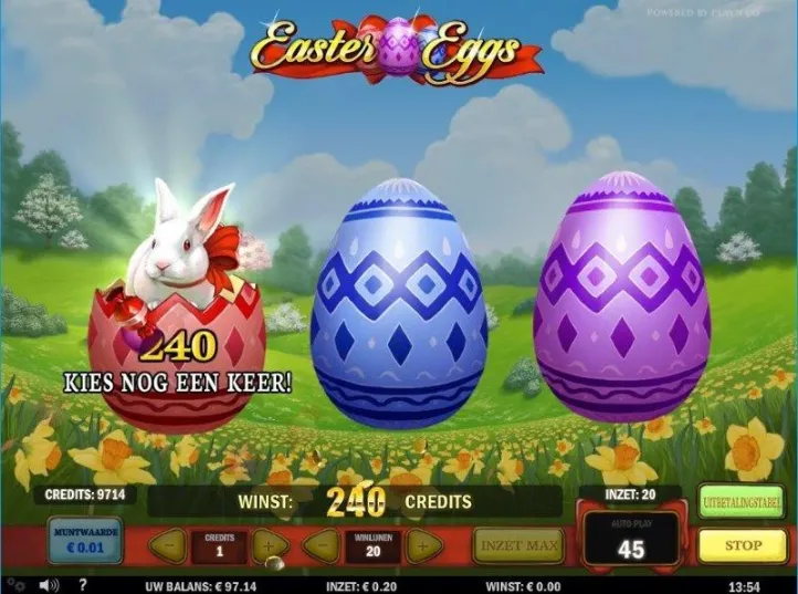 1000 spins op Easter Eggs: slot review