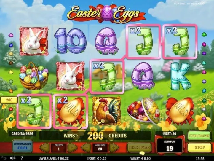 1000 spins op Easter Eggs: slot review